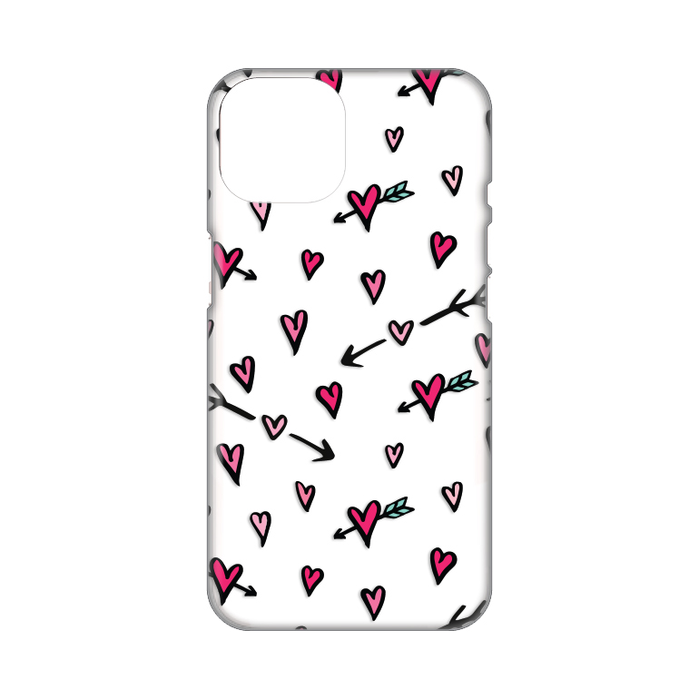 Maska Silikonska Print Skin za iPhone 14 6.1 Heart Pattern