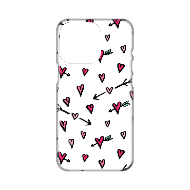 Maska Silikonska Print Skin za iPhone 14 Pro 6.1 Heart Pattern