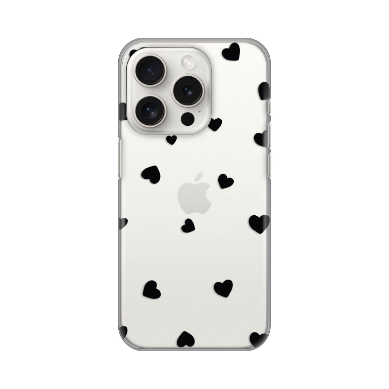 Maska Silikonska Print Skin za iPhone 15 Pro 6.1 Hearts