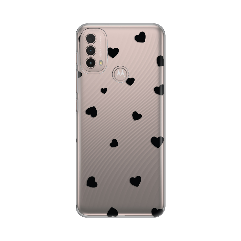 Maska Silikonska Print Skin za Motorola Moto E40 Hearts