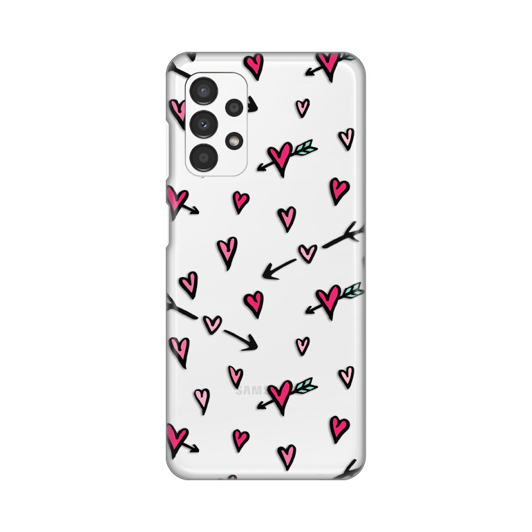 Maska Silikonska Print Skin za Samsung A135F Galaxy A13 4G Heart Pattern