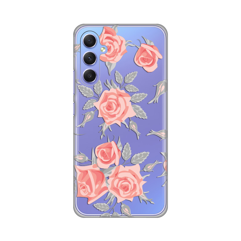 Maska Silikonska Print Skin za Samsung A346B Galaxy A34 5G Elegant Roses