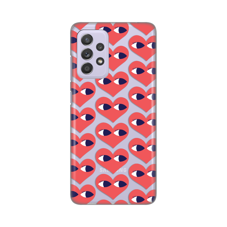 Maska Silikonska Print Skin za Samsung A525F/A526B/A528B Galaxy A52 4G/A52 5G/A52s 5G Eye Heart Pattern