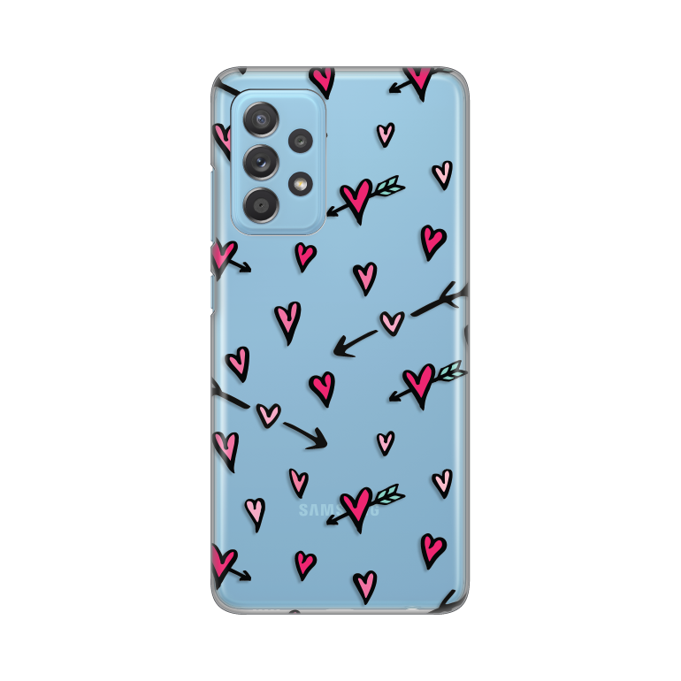 Maska Silikonska Print Skin za Samsung A525F/A526B/A528B Galaxy A52 4G/A52 5G/A52s 5G Heart Pattern