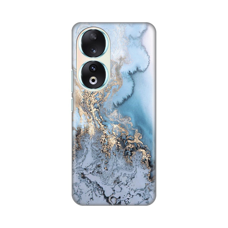 Maska Silikonska Print za Honor 90 Blue Gold Marble