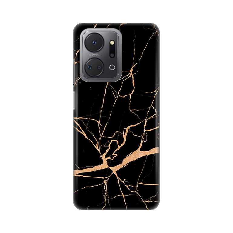 Maska Silikonska Print za Honor X7a All Black