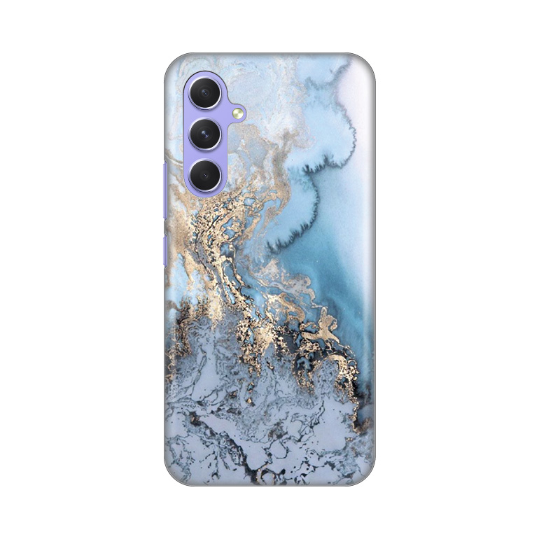 Maska Silikonska Print za Samsung A546B Galaxy A54 5G Blue Gold Marble