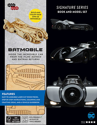 Incredibuilds: Batmobile Signature Series 3D Wood Model And Book