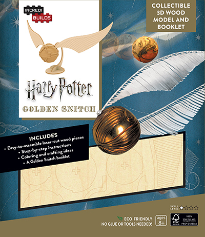 Incredibuilds: Harry Potter: Golden Snitch 3D Wood Model And Booklet