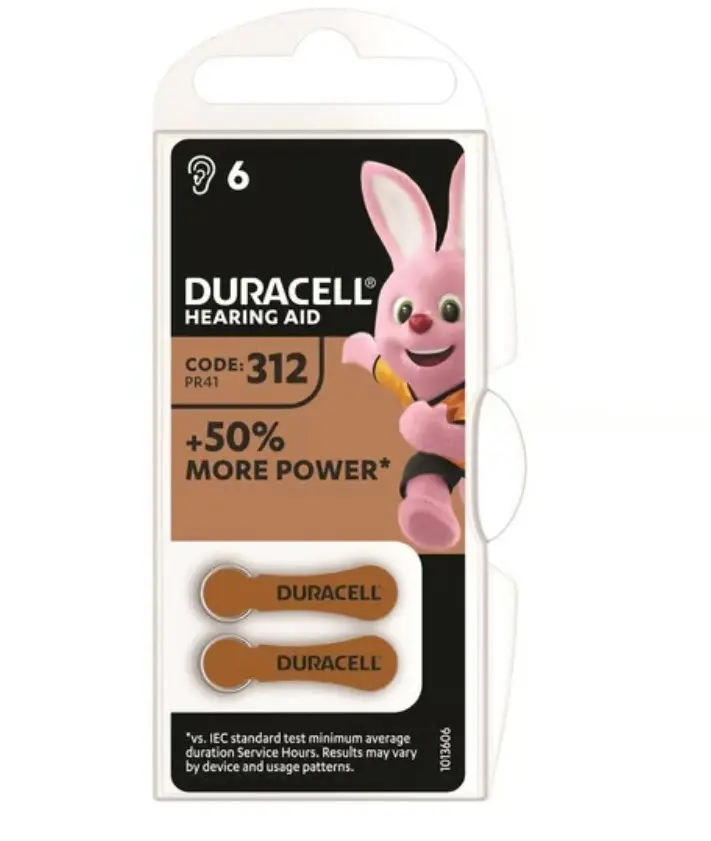 DURACELL Baterije za slušne aparate 312 6/1