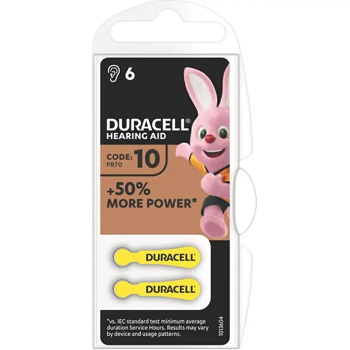 DURACELL Baterije za slušne aparate 10 6/1