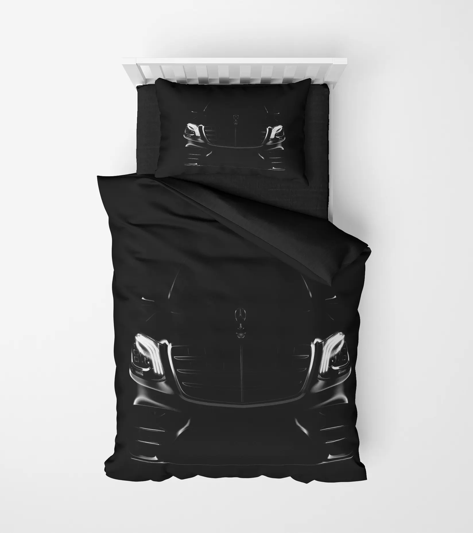 MEY HOME Mercedes in dark 3D Posteljina za single krevet, 160x220