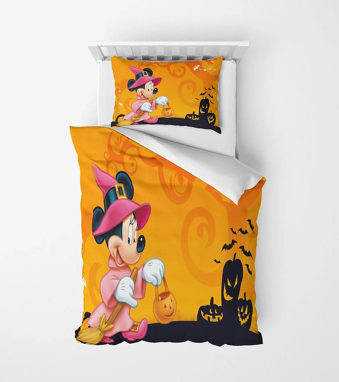 MEY HOME Minnie Halloween 3D Posteljina za single krevet, 160x220