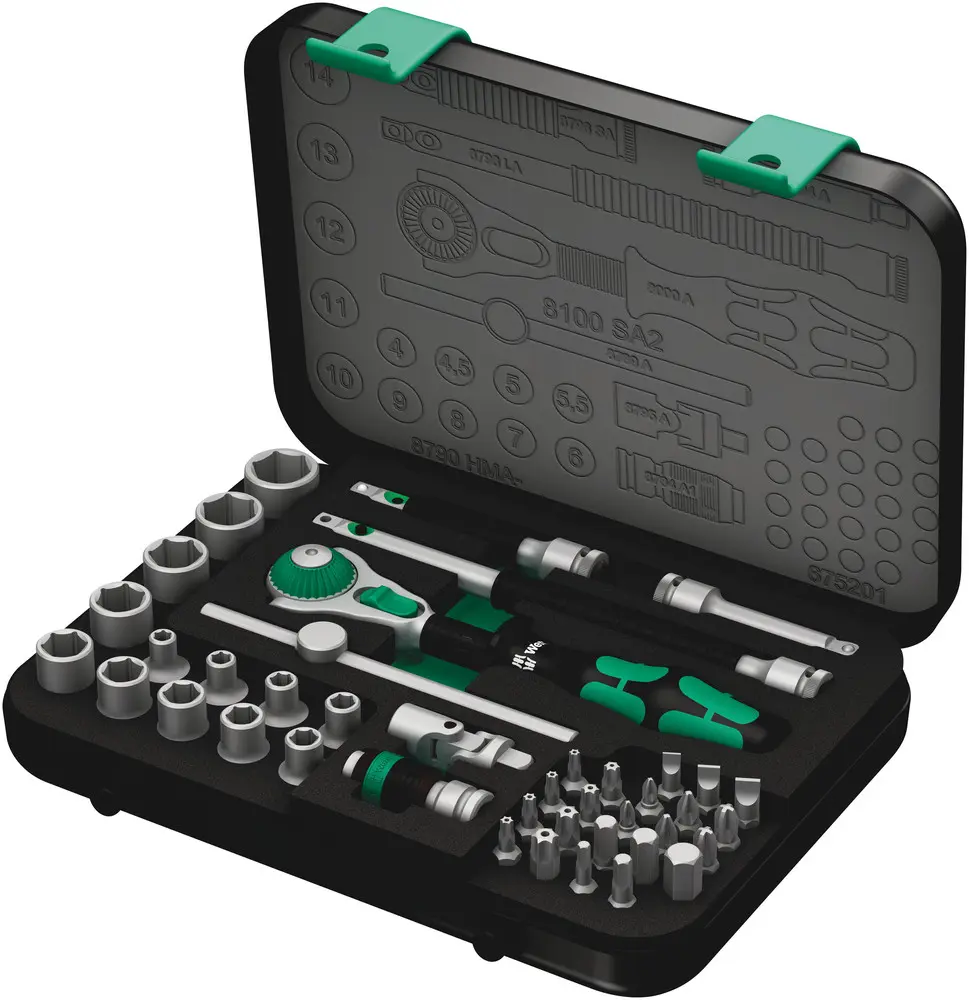 WERA Zyklop set gedora 1/4" metrički 42/1 05003533001