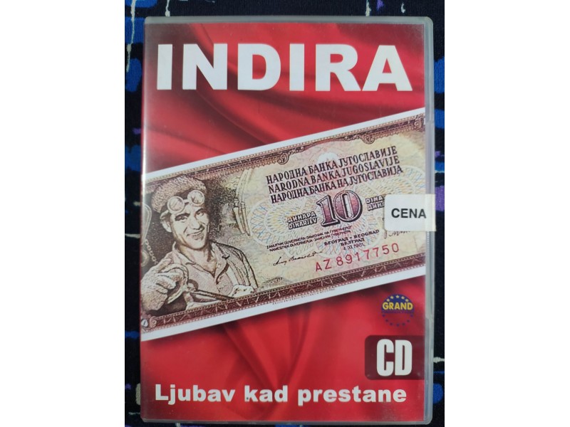 Indira- Ljubav kad prestane, OMOT+KUTIJA