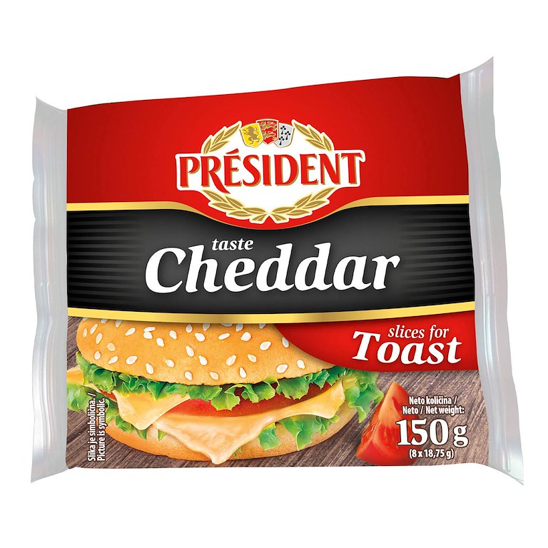 President sir cheddar listići 150g