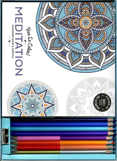 Vive Le Color! Meditation (Coloring Book & Pencils): Color Therapy Kit