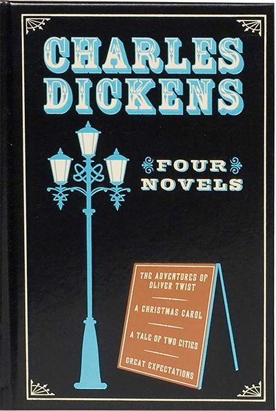 Charles Dickens: Four Novels (Leather-Bound Classics)