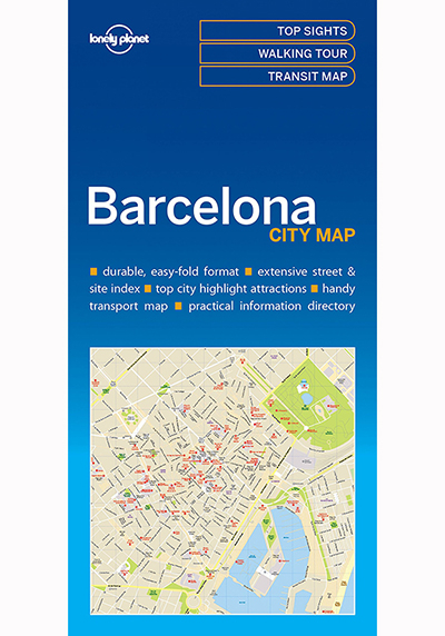 Barcelona City Map (Travel Guide)