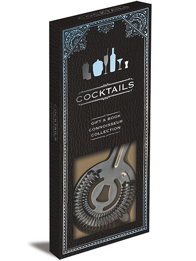 Cocktails Gift Set : Book And Cocktail Strainer