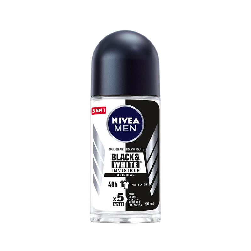 NIVEA ROLL-ON MEN 50ML BLACK&WHITE INVISIBLE ORIGINAL 82245