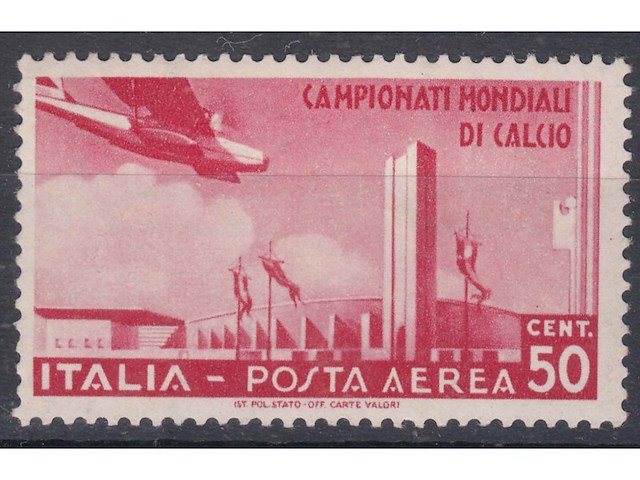 Italija 1934 Kalčo Avio pošta, teško vidljiv blag falc