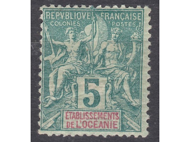 Francuske kolonije Okeanija 1892 *