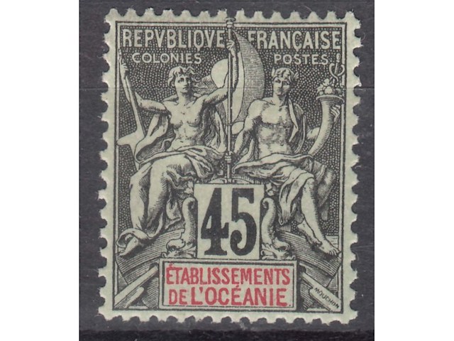 Francuske kolonije Okeanija 1900 *