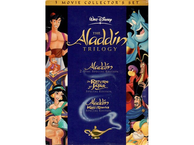 DVD DISNEY ALADIN TRILOGIJA BOX SET 4 DISKA