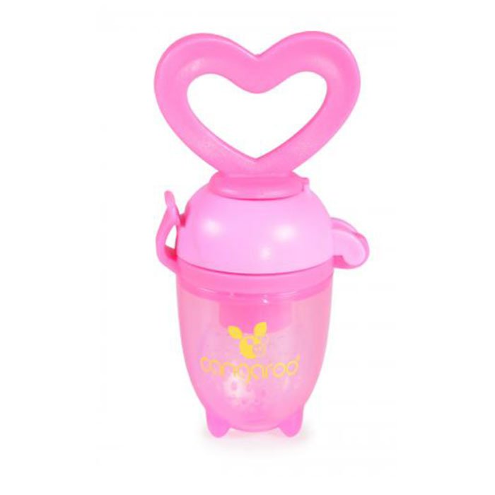 Cangaroo mljackalica silikonska za bebe Love Pink