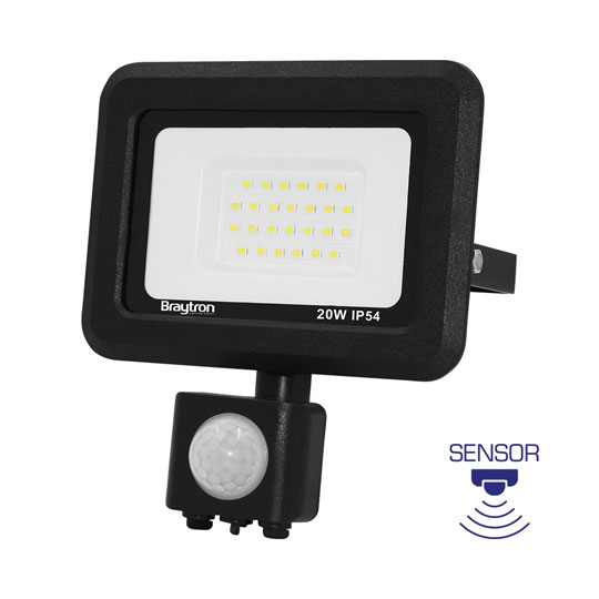 REFLEKTOR LED 20W/6500K IP54 SA SENZOROM FLOODLIGHT BRAYTRON BT60-42031