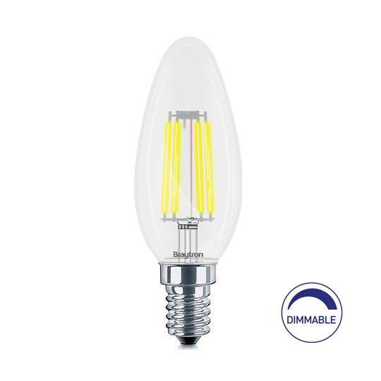 SIJA.E14 4W/3000K LED C35 DIMABILNA BRAYTRON BA36-60410