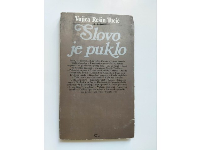 Slovo je puklo, Vujica Rešin Tucić