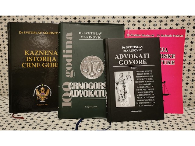 Komplet knjiga o Advokaturi u Crnoj Gori