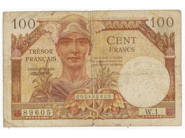 Francuska 100 francs 1947 vrlo retko