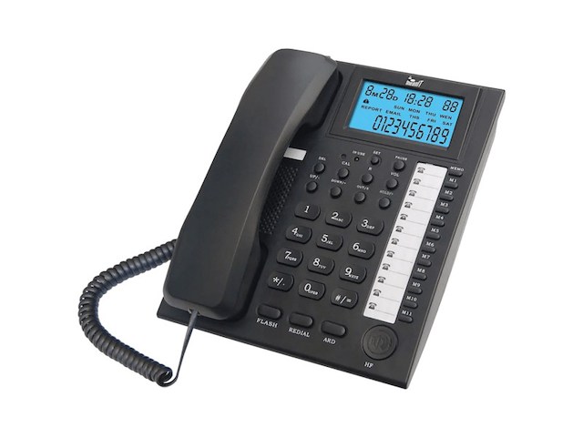 Telefon fiksni MeanIT ST200 Black LCD ekran crni