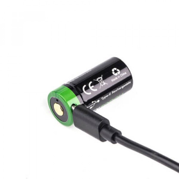 Baterija NT 16340 800mAh 3.6V USB Type-C Nextorch