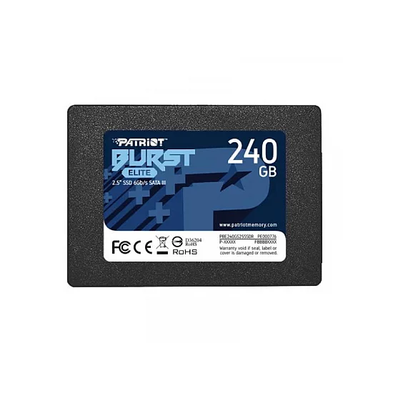 PATRIOT SSD 2.5 SATA3 6GB/S 240GB BURST ELITE 450MBS/320MBS PBE240GS25SSDR CENA