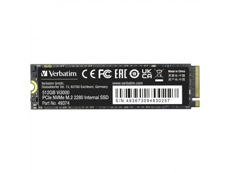 VERBATIM VI3000 PCIE NVME M.2 SSD 512GB 49374
