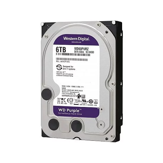 WD HARD DISK VIDEO SURVEILLANCE 6TBCMR, 3.5 , 256MB, SATA 6GBPS (WD64PURZ) CENA