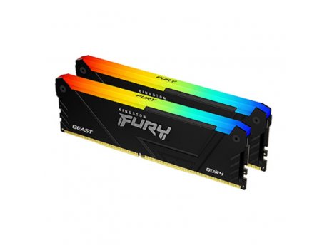 KINGSTON DDR4 32GB (2X16GB) 3200MHZ FURY BEAST RGB (KF432C16BB12AK2/32) MEMORIJA