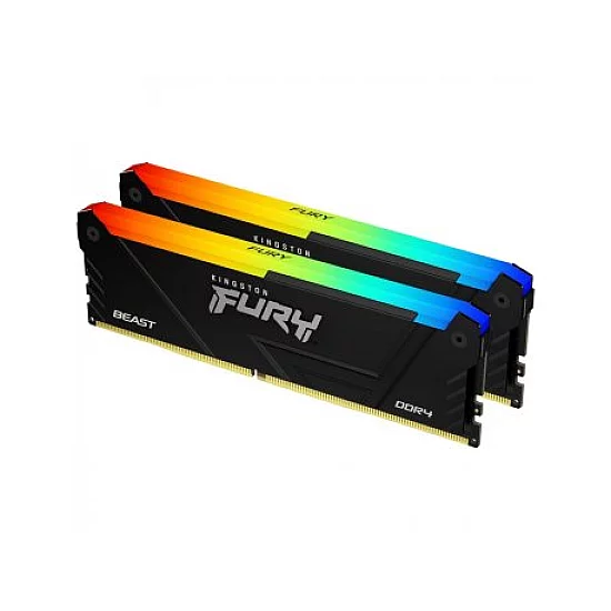 KINGSTON FURY BEAST 32GB (2X16GB) DDR4 3200MHZ CL16 RGB KF432C16BB2AK2/32 MEMORIJA CENA