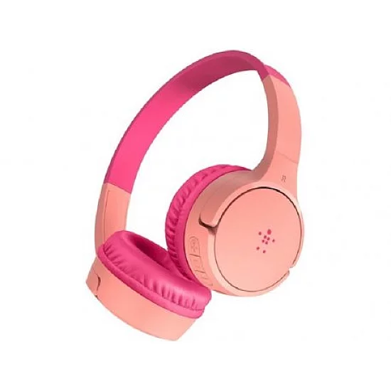 BELKIN SOUNDFORM MINI - WIRELESS ON-EAR HEADPHONES FOR KIDS - PINK CENA
