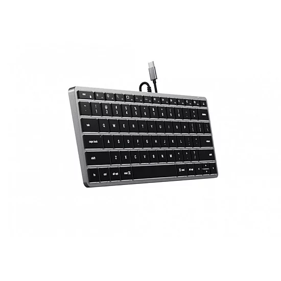 SATECHI SLIM W1 USB-C BACKLIT WIRED KEYBOARD - US - SPACE GREY CENA