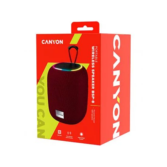 CANYON BSP-8, BLUETOOTH ZVUČNIK, CRVENI (CNE-CBTSP8R) CENA