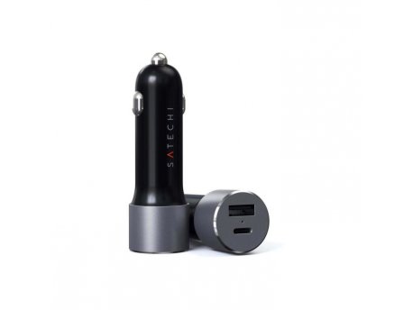 SATECHI 72W TYPE-C PD CAR CHARGER - SPACE GREY (ST-TCPDCCM)