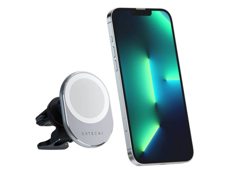 SATECHI MAGNETIC WIRELESS CAR CHARGER - SILVER CENA