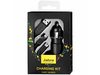 Jabra Car Charger Kit, komplet Mini &amp; Micro USB kablovi 100-65000001-60