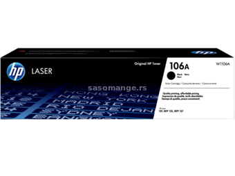 HP 106A Black Original Laser Toner Cartridge (W1106A)