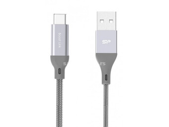 SiliconPower USB3.0 to USB-C cable gray 1m ( SP1M0ASYLK30AC1G )